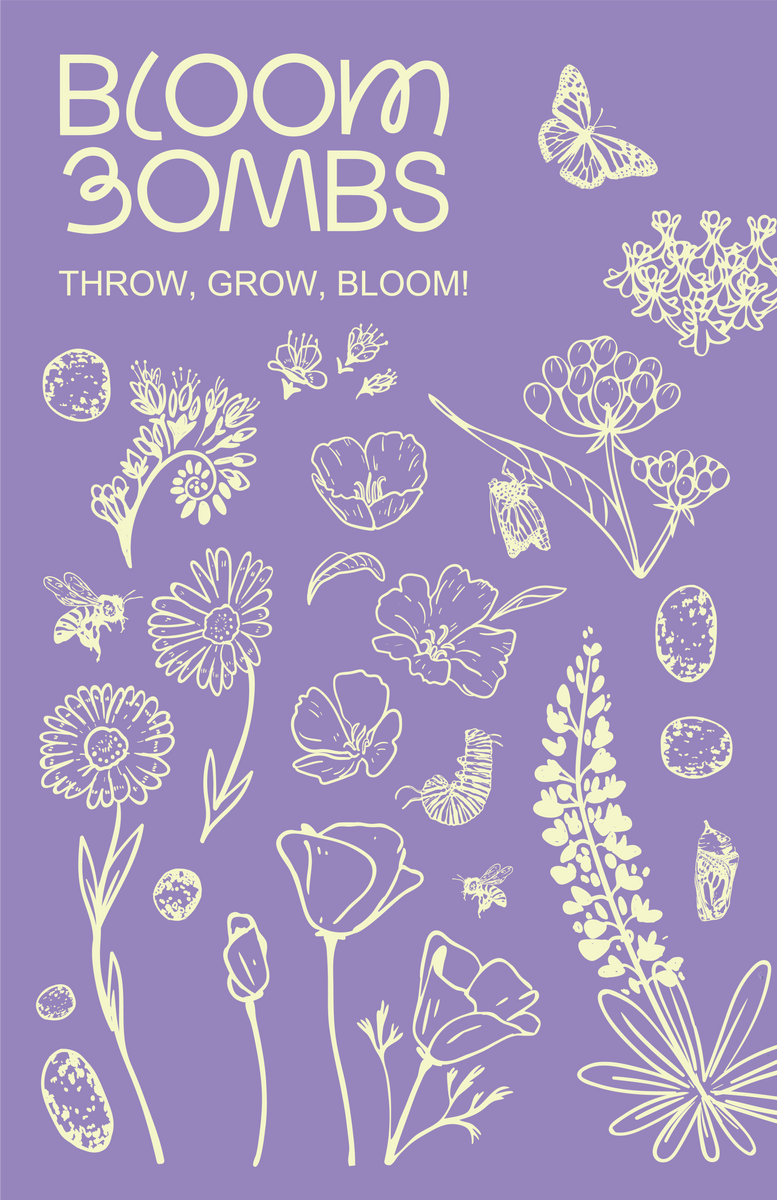 Pollinator Blend CA Wildflower Mix-SEEDS ONLY 1oz. – Bloom Bombs